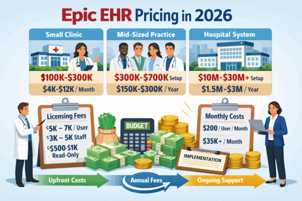 Epic EHR Pricing 2026: Costs, Fees, and AI Optimization